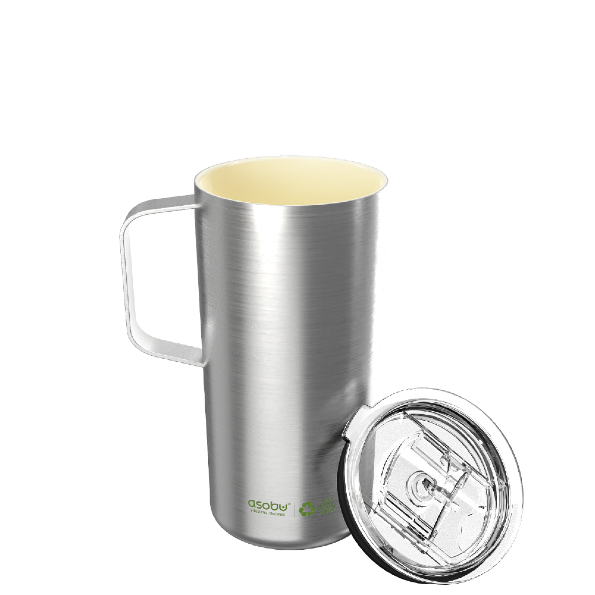 Tower Mug - Insulated Ceramic Coffee Mug - Stainless Steel Coffee Mug ...