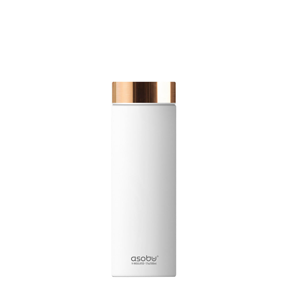 White Le Baton Travel Bottle - Double Wall Insulated Travel Water ...