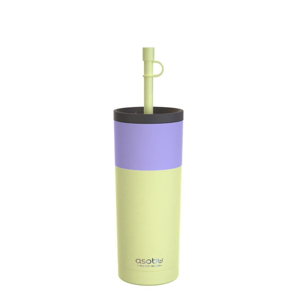 Pastel Yellow Super Sippy - Insulated Sipper Cup With Straw | ASOBU